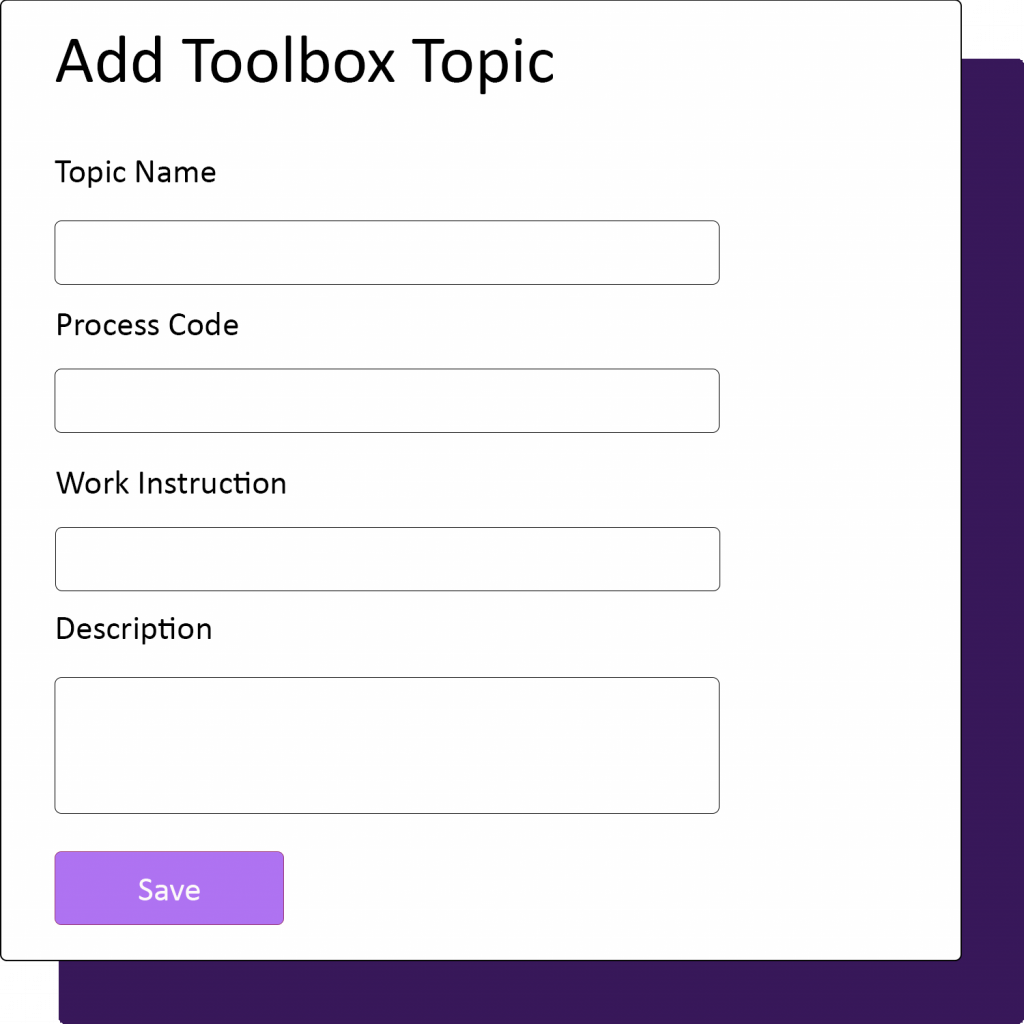 Toolbox Talks – Simpletrak