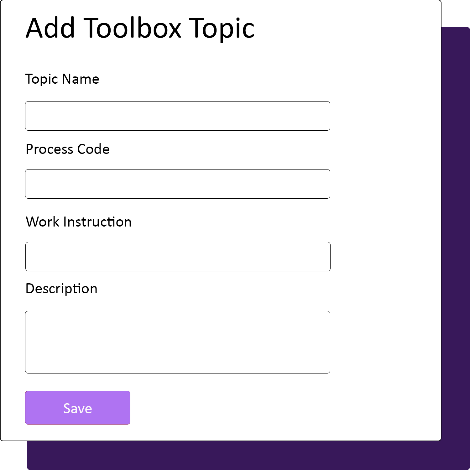 Toolbox Talks – Simpletrak