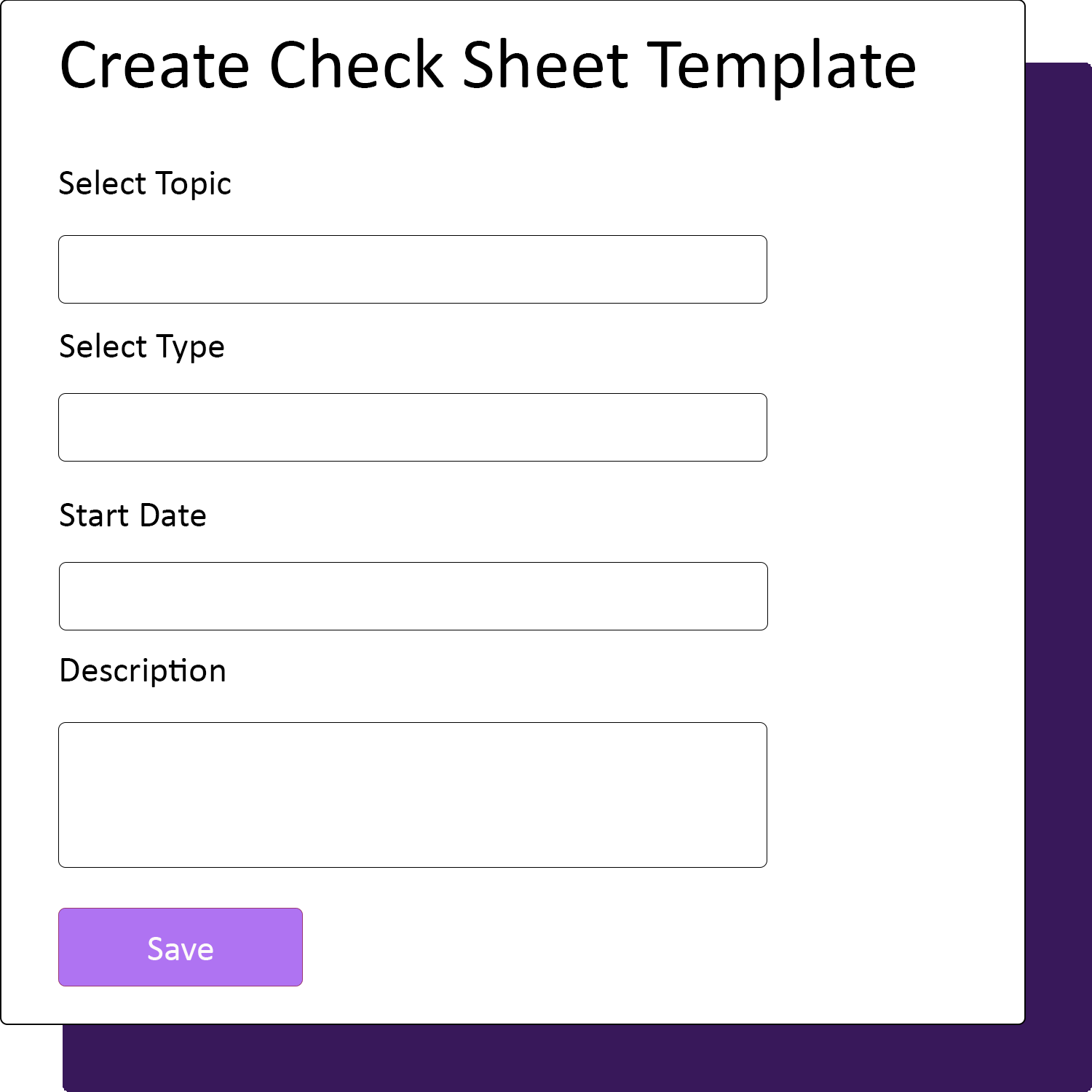 Safety Check Sheets – Simpletrak